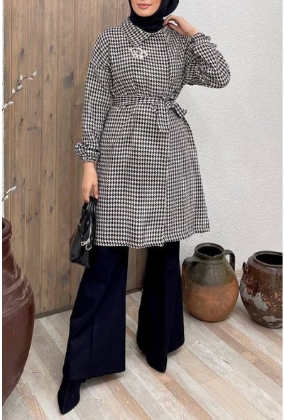 Maysa Butik Lenora Tüvit Ceket Takım- Kazayağı