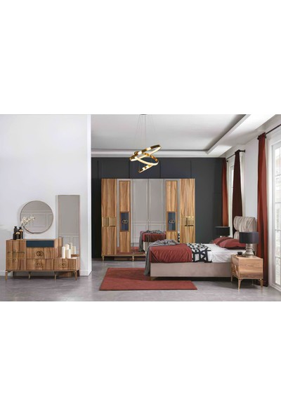 Viento Mobilya Nişantaşı Aynalı ve Kapaklı Mdf Yatak Odası Takımı Viento Mobilya Nişantaşı Aynalı ve Kapaklı Mdf Yatak Odası Takımı