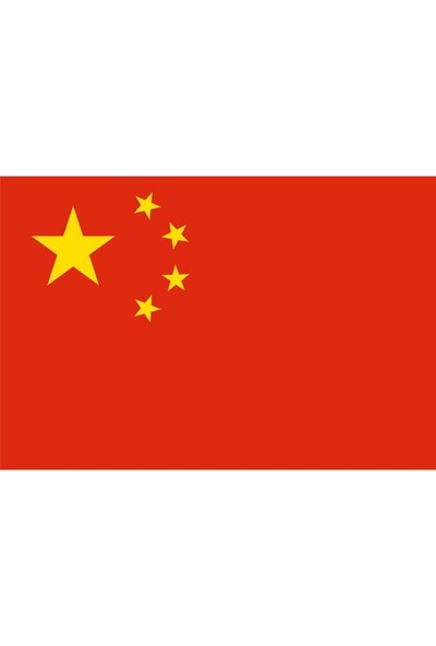 Satürn Masaüstü Çin Bayrağı Masa Bayrağı 15 x 23 cm