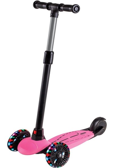 Dragon 3 Tekerli LED Işıklı Scooter - Pembe Dragon 3 Tekerli LED Işıklı Scooter - Pembe