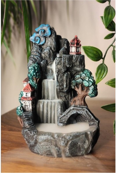 Isem Dağ Geri Akış Havuzlu Şelale Dekoratif Tütsülük