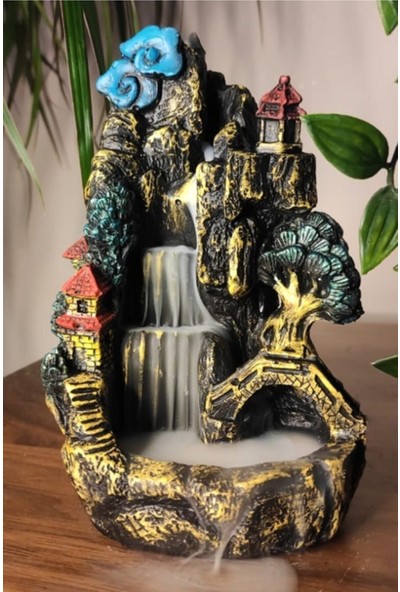 Isem Dağ Geri Akış Havuzlu Şelale Dekoratif Tütsülük