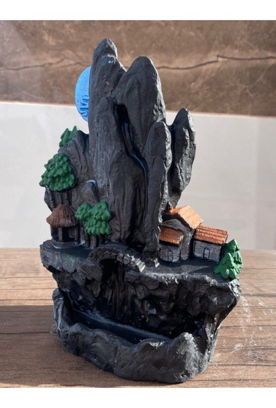 Isem Dağ Geri Akış Şelale Dekoratif Tütsülük