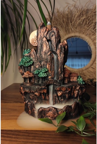 Isem Dağ Geri Akış Şelale Dekoratif Tütsülük