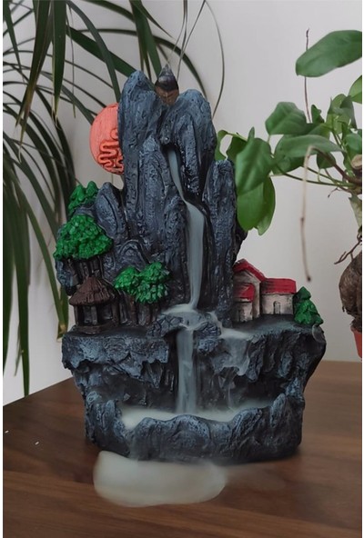 Isem Dağ Geri Akış Şelale Dekoratif Tütsülük