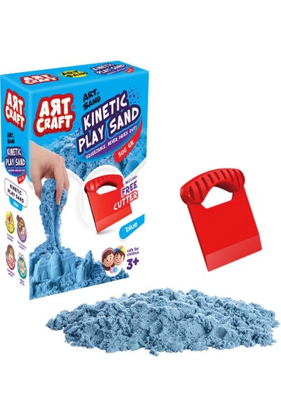Art Craft Aksesuarlı Mavi Kinetik Oyun Kumu 500 gr Art Craft Aksesuarlı Mavi Kinetik Oyun Kumu 500 gr