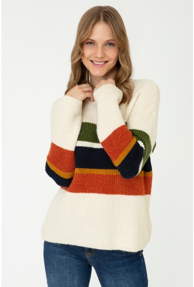 U.S. Polo Assn. Beyaz Triko Kazak 50237669-VR159