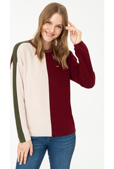 U.S. Polo Assn. Kırmızı Triko Kazak 50237720-VR014