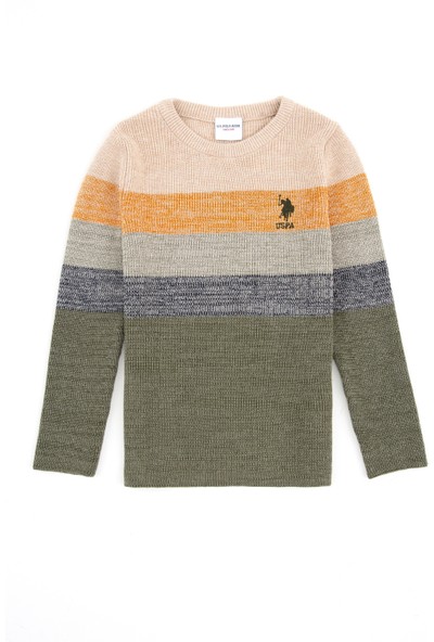 U.S. Polo Assn. Yeşil Triko Kazak 50237681-VR027 U.S. Polo Assn. Yeşil Triko Kazak 50237681-VR027