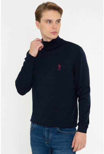 U.S. Polo Assn. Lacivert Triko Kazak Basic 50237006-VR033 U.S. Polo Assn. Lacivert Triko Kazak Basic 50237006-VR033