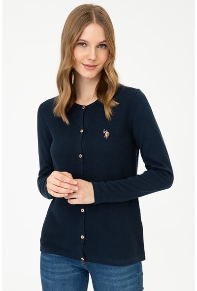 U.S. Polo Assn. Lacivert Triko Hırka Basic 50237069-VR033 U.S. Polo Assn. Lacivert Triko Hırka Basic 50237069-VR033