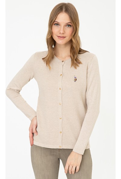 U.S. Polo Assn. Beyaz Triko Hırka Basic 50237069-VR156