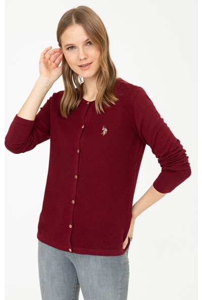 U.S. Polo Assn. Kırmızı Triko Hırka Basic 50237069-VR014 U.S. Polo Assn. Kırmızı Triko Hırka Basic 50237069-VR014