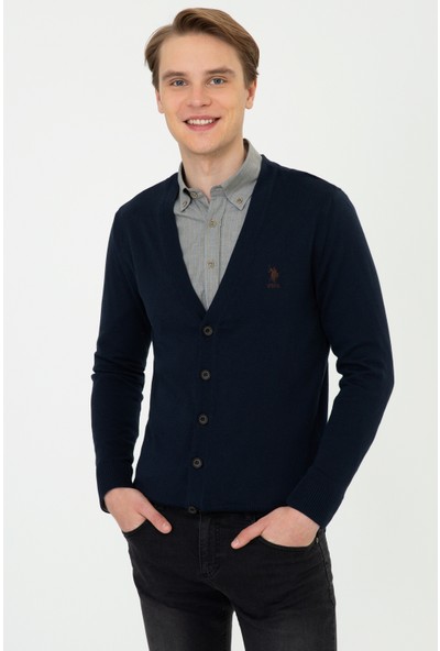 U.S. Polo Assn. Lacivert Triko Hırka 50237062-VR033