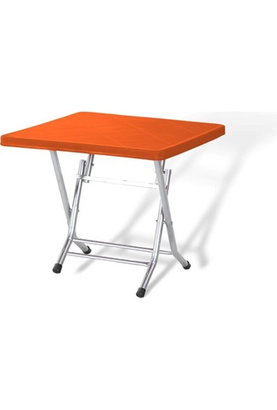 Stars Plastik Katlanır Metal Ayaklı Masa 80 x 80 cm