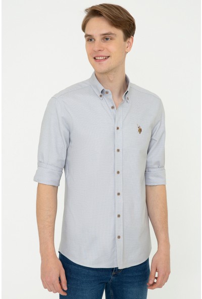 U.S. Polo Assn. Gri Gömlek Uzunkol 50237839-VR024