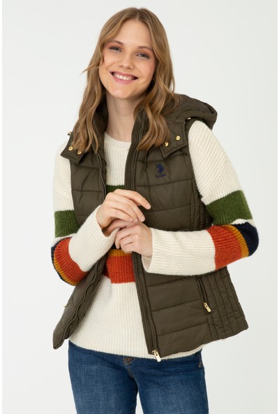 U.S. Polo Assn. Yeşil Dokuma Yelek 50236991-VR027