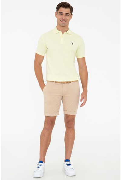U.S. Polo Assn. Beyaz Dokuma Bermuda Capri 50232753-VR085 U.S. Polo Assn. Beyaz Dokuma Bermuda Capri 50232753-VR085