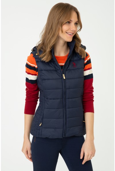 U.S. Polo Assn. Lacivert Dokuma Yelek 50236991-VR033