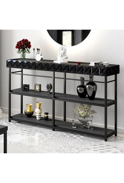 Modatte Mobilya Zümrüt Dresuar 152 cm Motif Uygulamalı Modern Konsol Modatte Mobilya Zümrüt Dresuar 152 cm Motif Uygulamalı Modern Konsol