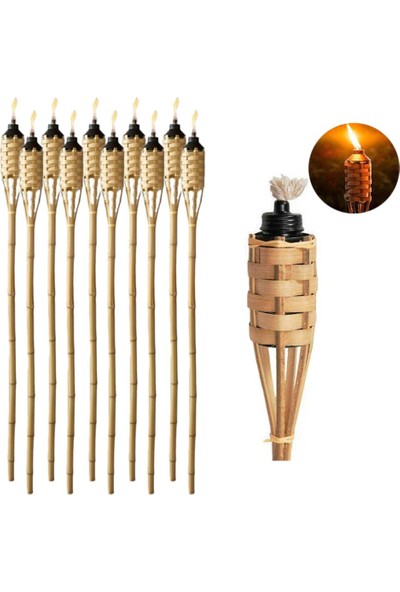 10 Adet 90 cm Bambu Gösteri Ateşi