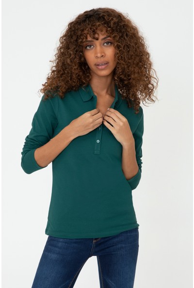 U.S. Polo Assn. Yeşil Sweatshirt Basic 50251404-VR101 U.S. Polo Assn. Yeşil Sweatshirt Basic 50251404-VR101
