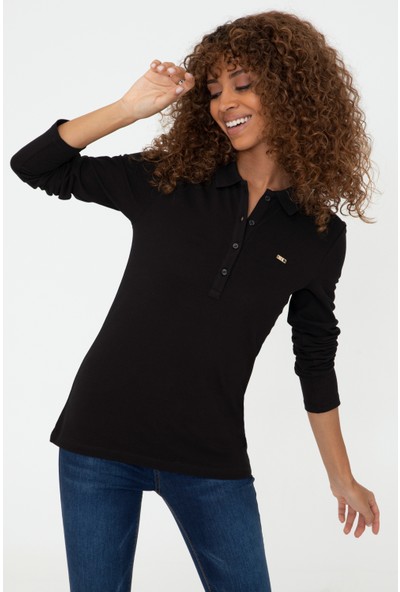U.S. Polo Assn. Siyah Sweatshirt Basic 50251404-VR046 U.S. Polo Assn. Siyah Sweatshirt Basic 50251404-VR046