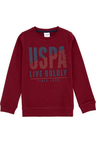 U.S. Polo Assn. Erkek Çocuk Bordo Sweat Shirt U.S. Polo Assn. Erkek Çocuk Bordo Sweat Shirt