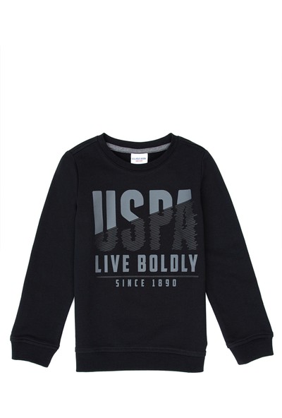 U.S. Polo Assn. Erkek Çocuk Siyah Sweat Shirt