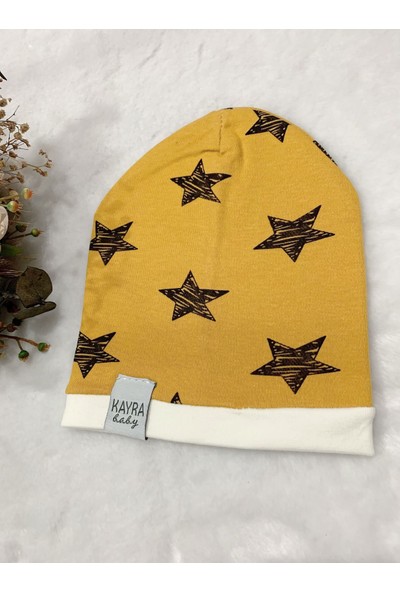 Kayra Baby Yıldız Baskılı Çocuk Şapka