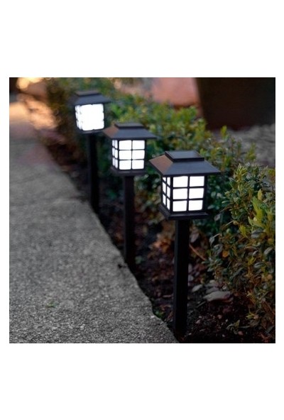 Evdeki Çarşı 6 Lı Sokak Lamba Tasarımlı Solar Bahçe Lambası