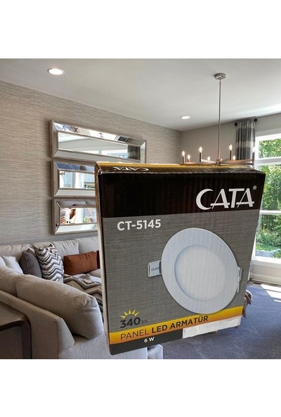 Cata 6 Watt Panel LED CT-5145 Naturel Beyaz Alüminyum Kasa Cata 6 Watt Panel LED CT-5145 Naturel Beyaz Alüminyum Kasa