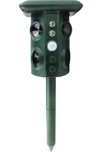 Beauty Life Güneş Enerjili Hayvan Kovucu Özellikli Ultrasonik Hoparlör - Yeşil (Yurt Dışından)