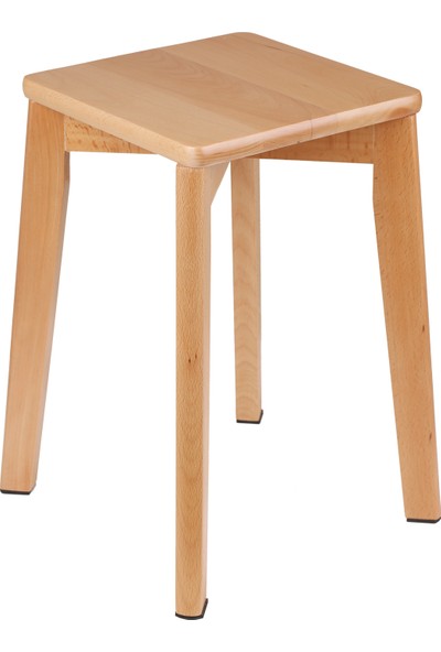 Beauty Life Ev Kayın Sandalye Montajlı Katı Ahşap Tabure Küçük (Yurt Dışından)