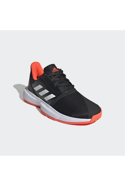 Adidas H67972 Courtjam Siyah Çocuk Toprak Tenis Ayakkabısı