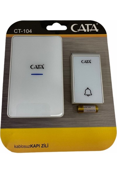 Cata Uzaktan Kumandalı Zil CT-104 Lüx Model LED Işıklı