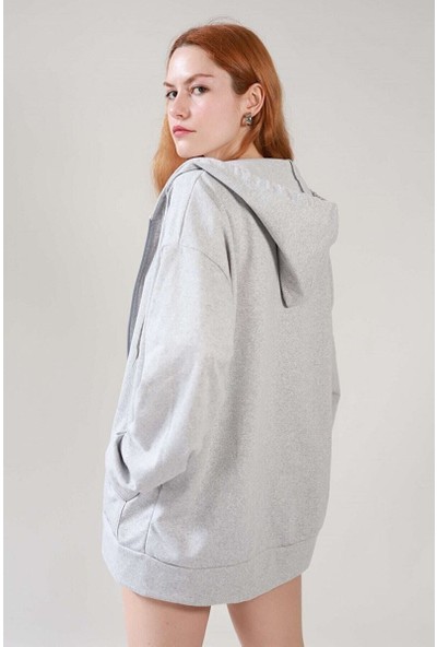 Trendypassion Fermuar Kapüşonlu Sweatshirt Trendypassion Fermuar Kapüşonlu Sweatshirt