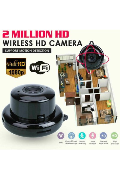 Rshower Ip Kamera Wıfı Mini HD1080P (Yurt Dışından) Rshower Ip Kamera Wıfı Mini HD1080P (Yurt Dışından)