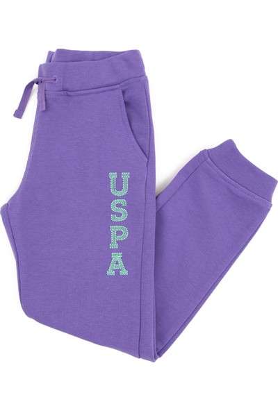 U.S. Polo Assn. Kız Çocuk Vıolet Örme Pantolon