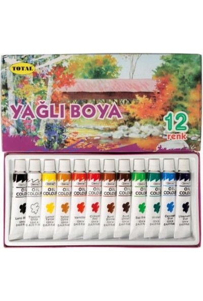 Total Yağlı Boya Tüplü Paket - 12 ml 12’li Total Yağlı Boya Tüplü Paket - 12 ml 12’li