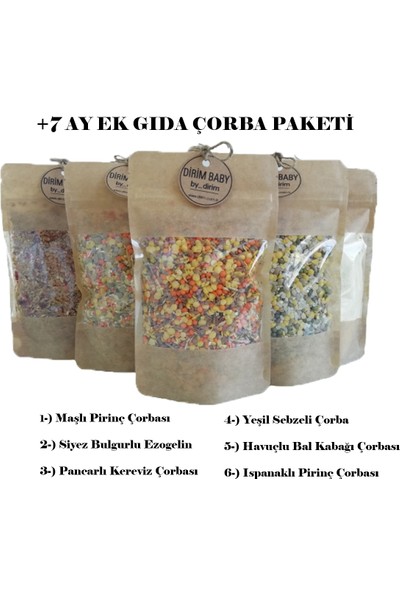 Dirim Baby +7 Ay Ek Gıda Çorba Paketi