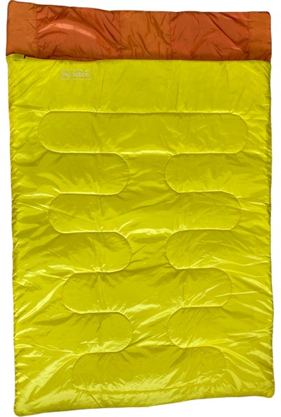 My Lizbon Çift Kişilik Uyku Tulumu - Sarı (Özel Seri)