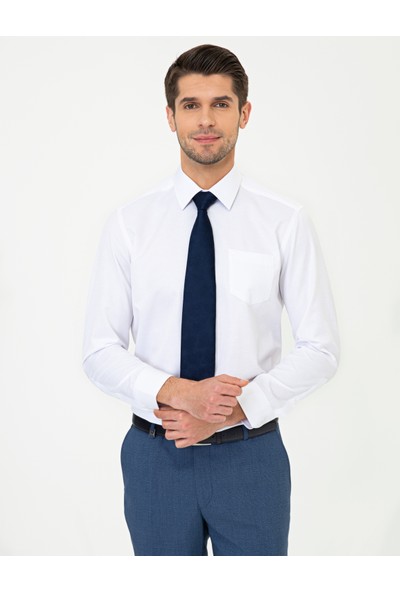 Pierre Cardin Beyaz Regular Fit Gömlek 50251615-VR013