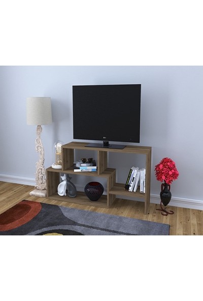 BMdekor TV Ünitesi Turco Koyu Ceviz 122 cm BMdekor TV Ünitesi Turco Koyu Ceviz 122 cm