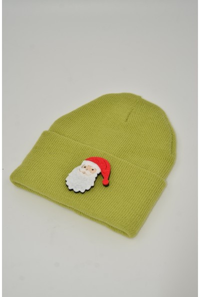 Moxxo moxxo Yılbaşı Özel Koleksiyonu Noel Baba Figürlü Fıstık Yeşili Renk Unisex Hediyelik Bere Moxxo moxxo Yılbaşı Özel Koleksiyonu Noel Baba Figürlü Fıstık Yeşili Renk Unisex Hediyelik Bere