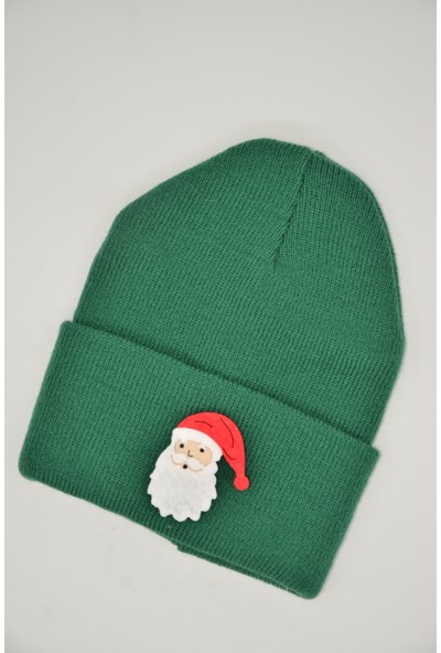 Moxxo moxxo Yılbaşı Özel Koleksiyonu Noel Baba Figürlü Koyu Yeşil Renk Unisex Hediyelik Bere Moxxo moxxo Yılbaşı Özel Koleksiyonu Noel Baba Figürlü Koyu Yeşil Renk Unisex Hediyelik Bere