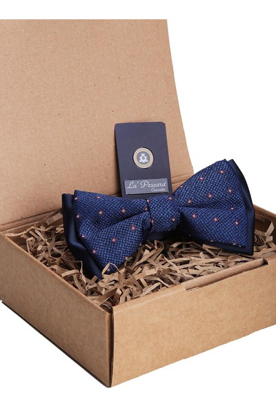 Kravatkolik Mavi Küçük Desen Papyon P1278 Kravatkolik Mavi Küçük Desen Papyon P1278
