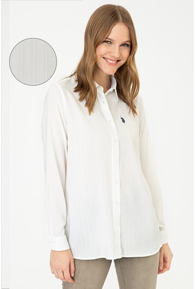 U.S. Polo Assn. Beyaz Gömlek Uzunkol 50248006-VR013