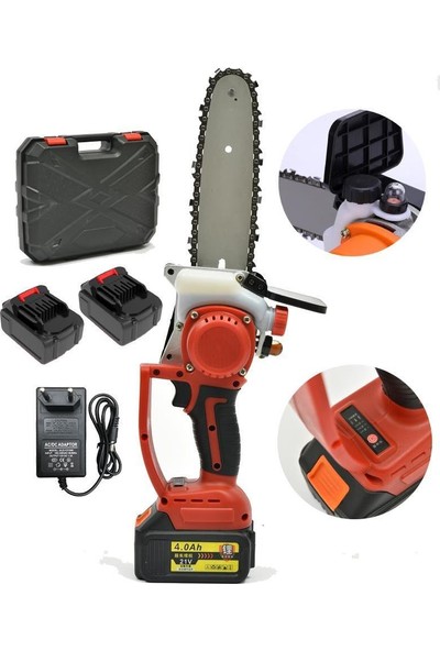 Garden Pro Lityum Akülü Şarjlı Testere 4000 Mah 2 Akü Gardenpro GP201 Garden Pro Lityum Akülü Şarjlı Testere 4000 Mah 2 Akü Gardenpro GP201