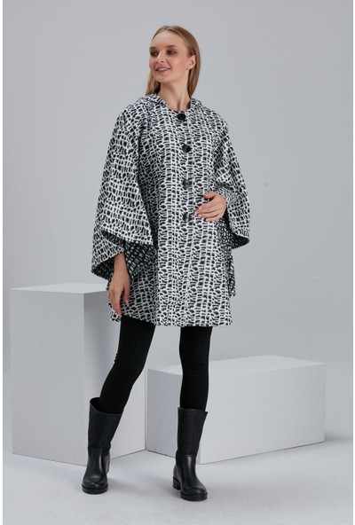 Işşıl 7004-LEOPAR Desen Kapişonlu Kaşe Hamile Panço-Kap Işşıl 7004-LEOPAR Desen Kapişonlu Kaşe Hamile Panço-Kap